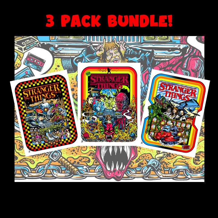 STRANGER THINGS bundle set of 3 on white stock – official-dirty-donny-store